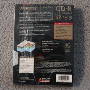 Memorex | Other | Memorex Pro Gold Cdr Archival | Poshmark